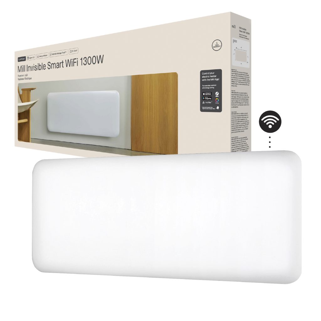 Mill Invisible Smart WiFi Panel Heater 1300W Gen. 4 - Mill